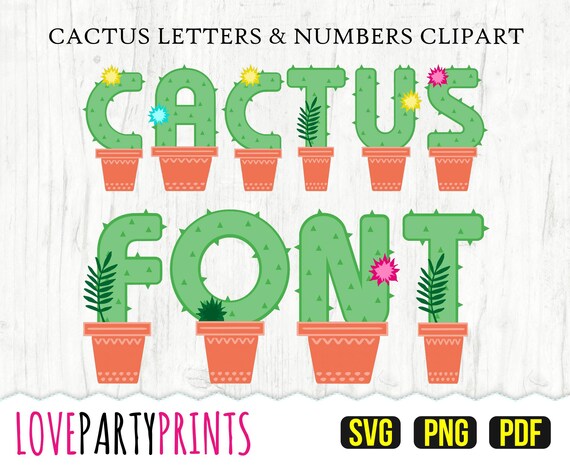 SVG PNG JPG Ready to Cut Transparent Background Commercial Use Cactus ...