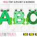 FROG FONT SVG, Png and Pdf Files, 300dpi High Quality, Silhouette ...