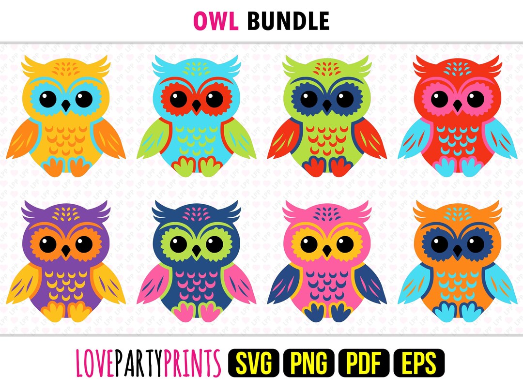 Kids Owl SVG, PNG, EPS, Pdf, Layered Vector Cut Machine Laser Graphic ...
