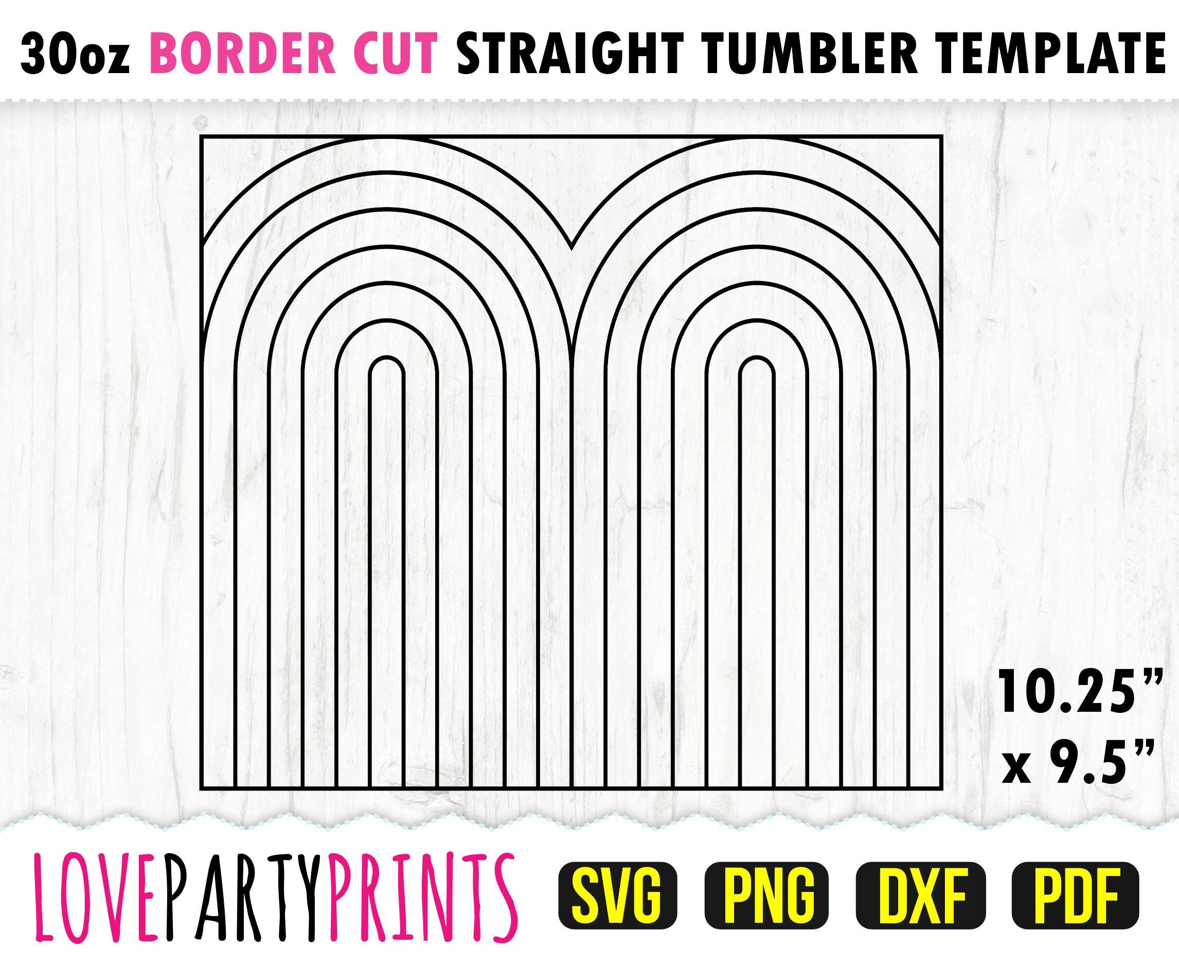 Boho Rainbow Burst Template SVG DXF PNG Pdf 30 Oz Skinny - Etsy