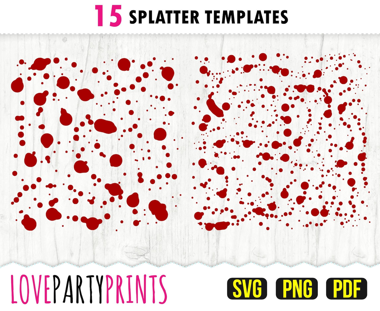 Splatter SVG PNG PDF Blood Splatter Svg Paint Splatter - Etsy