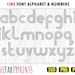 Round Line Font Svg, Png, Pdf, Line Alphabet, Uppercase Letters ...