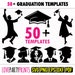 Graduation SVG Bundle, Png, Eps, Dxf, Pdf, 50+ SVG Cut Files, Laser Cut ...