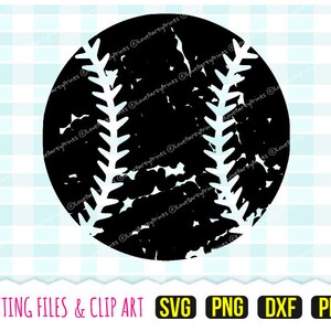 Distressed Baseball Svg, DXF, PNG, PDF, Grunge Baseball, Distressed ...