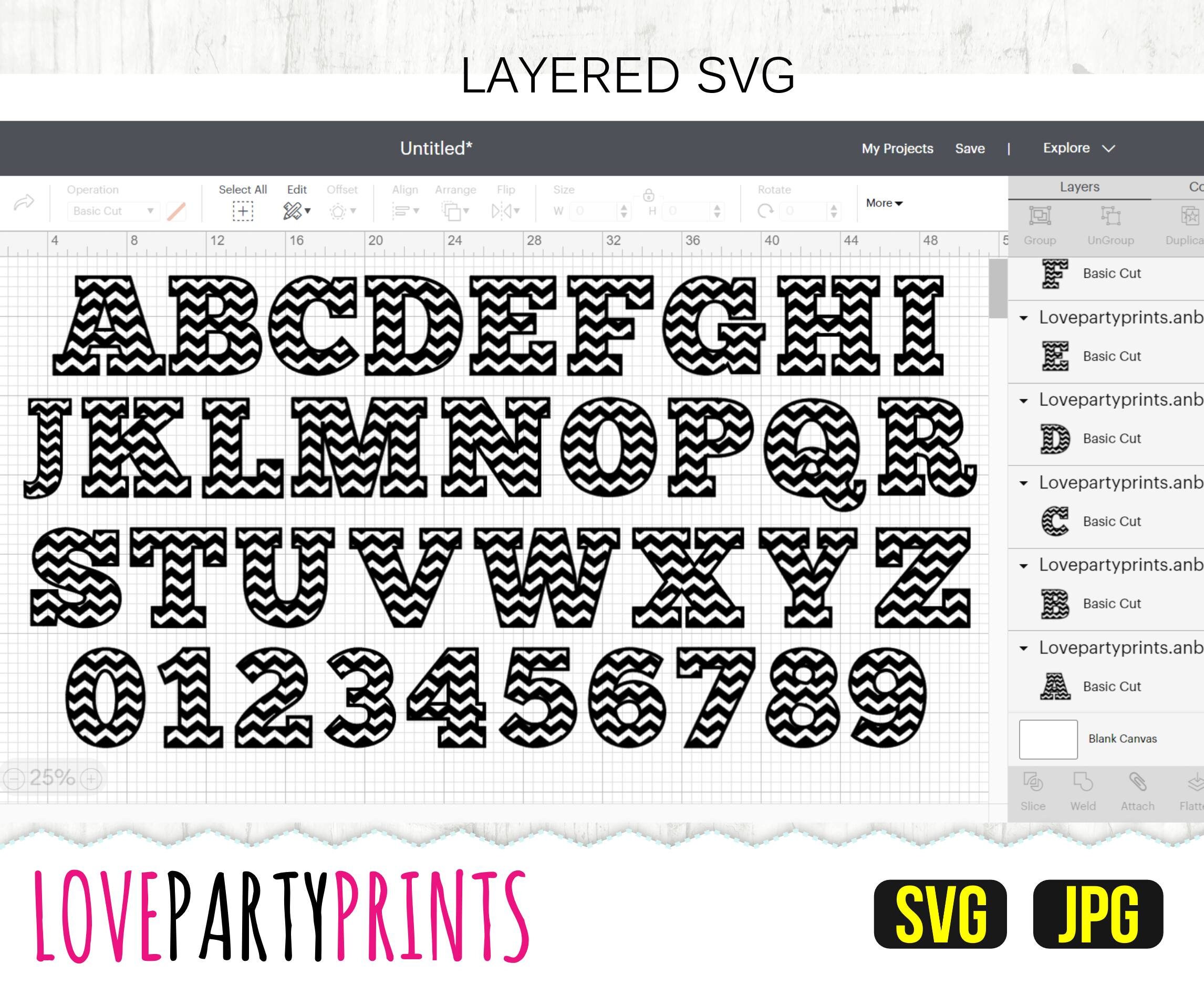 CHEVRON ALPHABET and Numbers SVG and Jpg 300dpi High Quality - Etsy