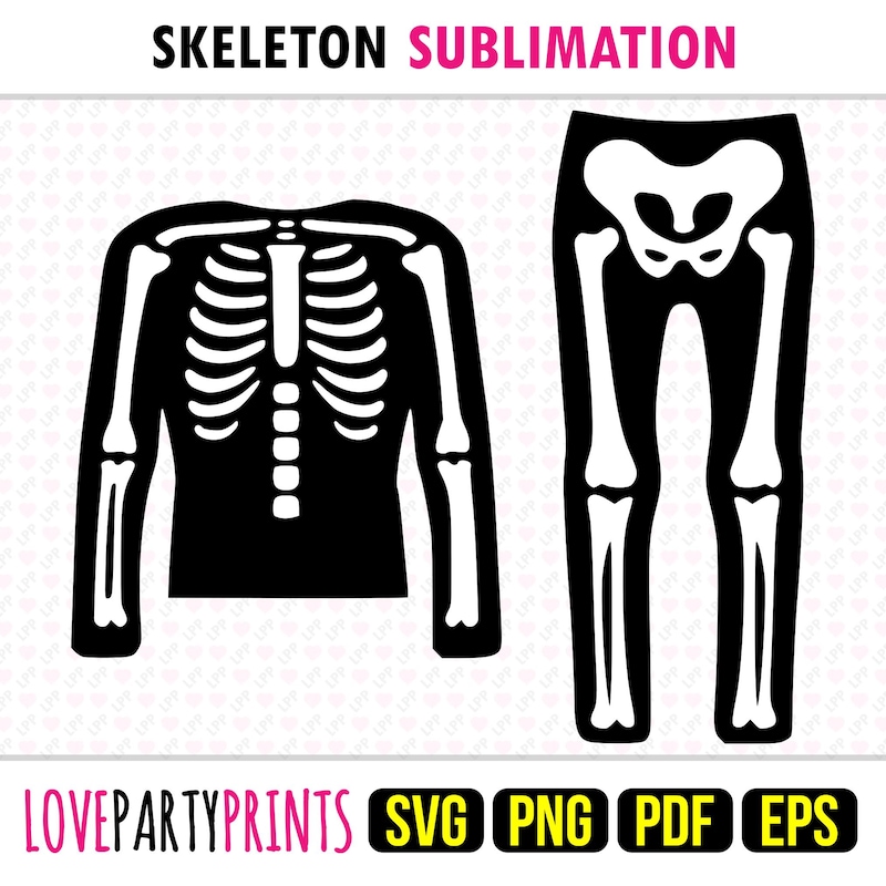 Skeleton Svg - Etsy