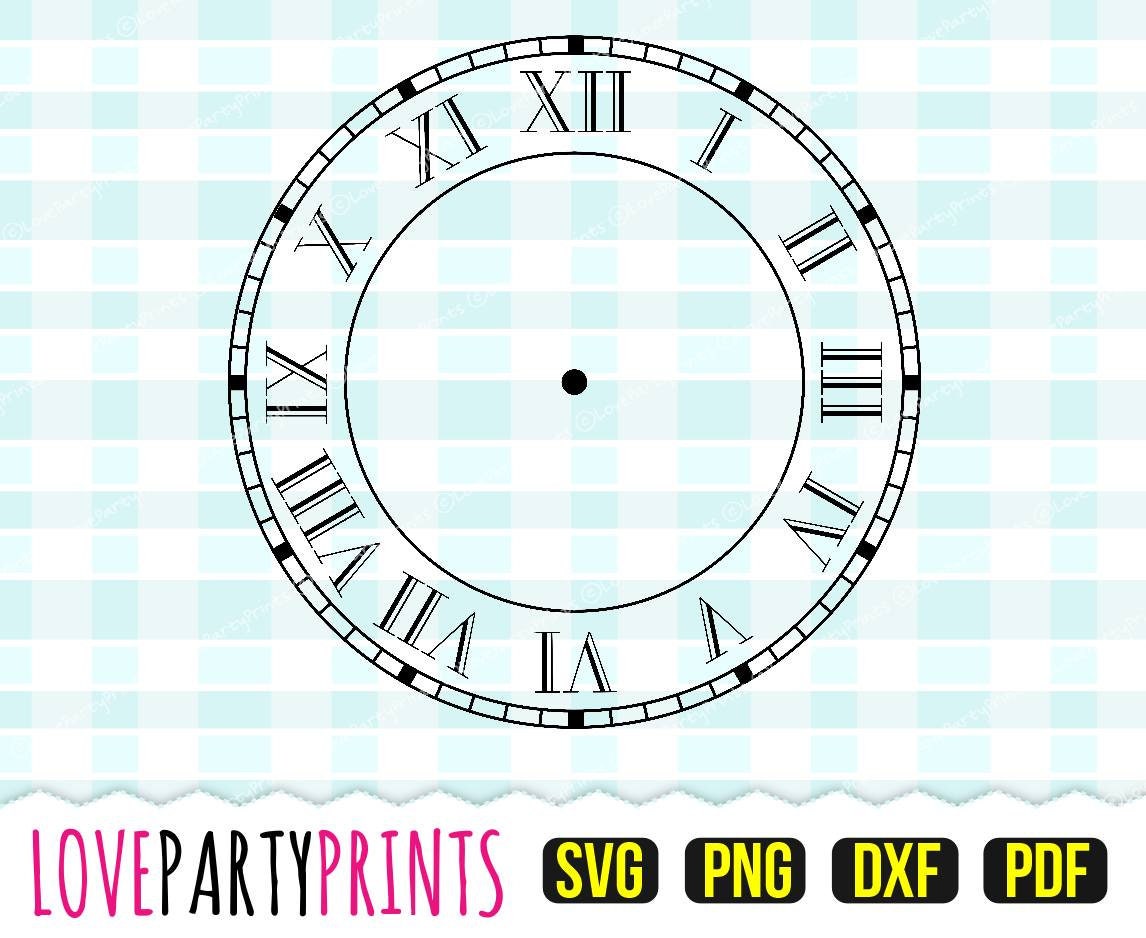 9 Clock Face Svg DXF PNG PDF 9 Clock Faces Svg Printable | Etsy