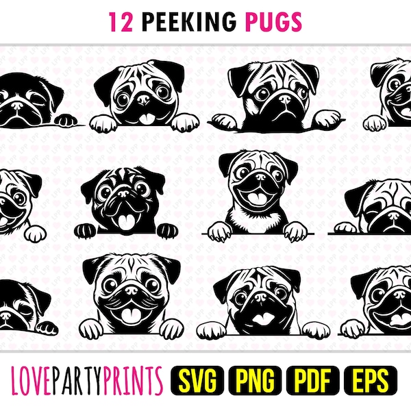 Pug Wall Art Kitchen - Etsy