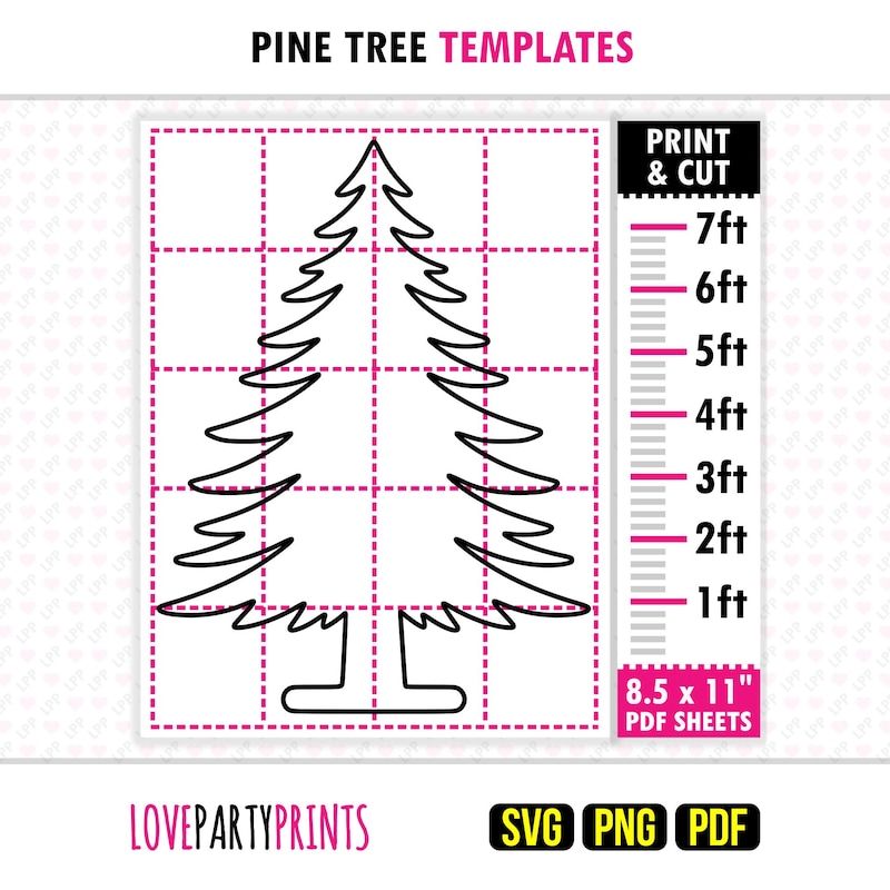 Large Paper Pine Trees - Etsy