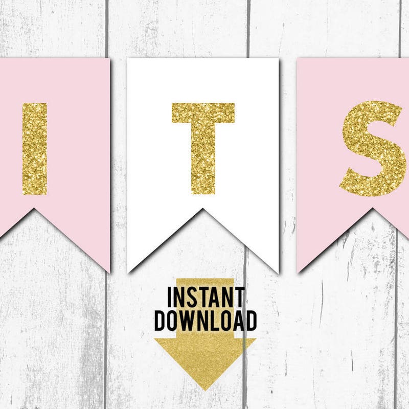 Its a Girl Banner - Etsy