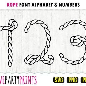 ROPE FONT SVG, Png, Pdf, Rope Font Clipart, Rodeo Font, Western Font ...