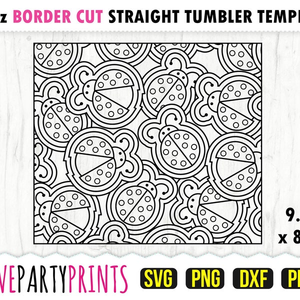 Ladybug Tumbler Wrap Svg - Etsy