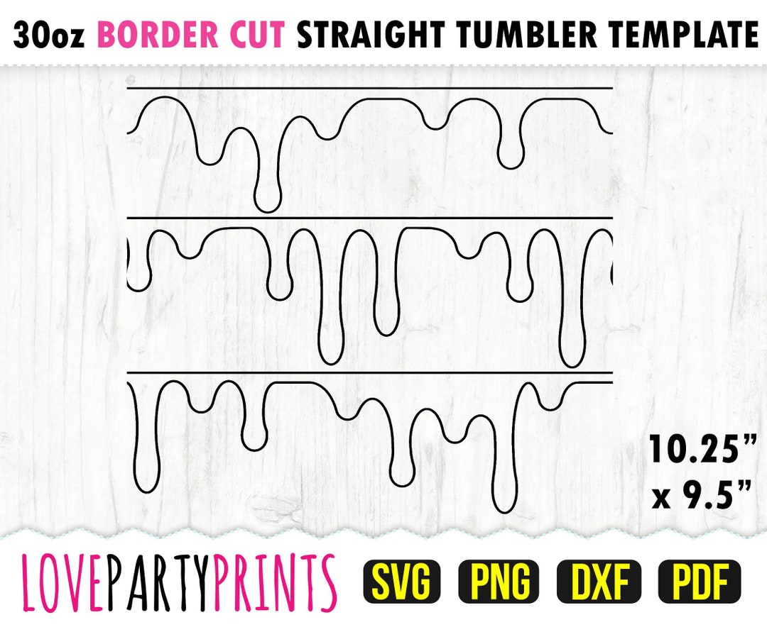 Dripping Blood Template SVG, DXF, PNG, Pdf, 30 Oz Skinny Tumbler ...