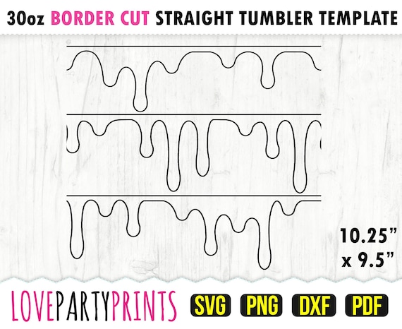 Dripping Blood Template SVG DXF PNG Pdf 30 Oz Skinny - Etsy