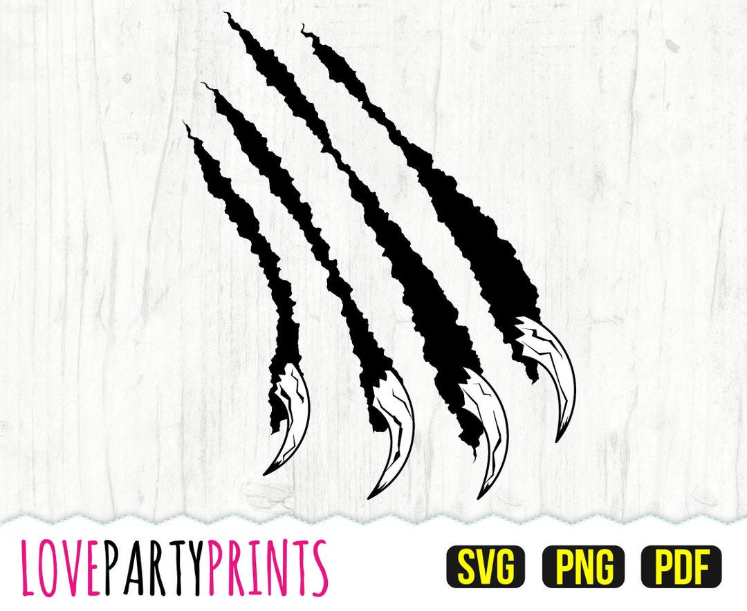 Claw Marks SVG PNG PDF, Scratch Marks Svg, Claws Svg, Beast Claw Svg ...