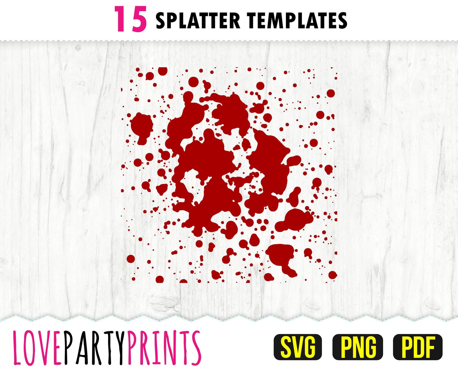 Splatter SVG PNG PDF Blood Splatter Svg Paint Splatter - Etsy