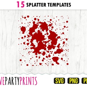 Splatter SVG, PNG, PDF, Blood Splatter Svg, Paint Splatter Svg, Paint ...