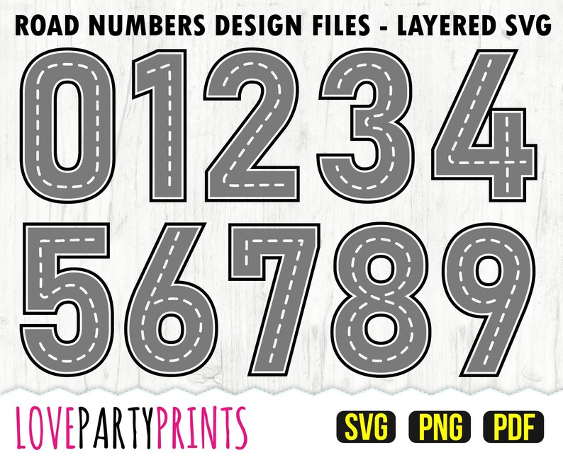 Road Font SVG PNG PDF Road Letters Svg Road Numbers Svg - Etsy Australia