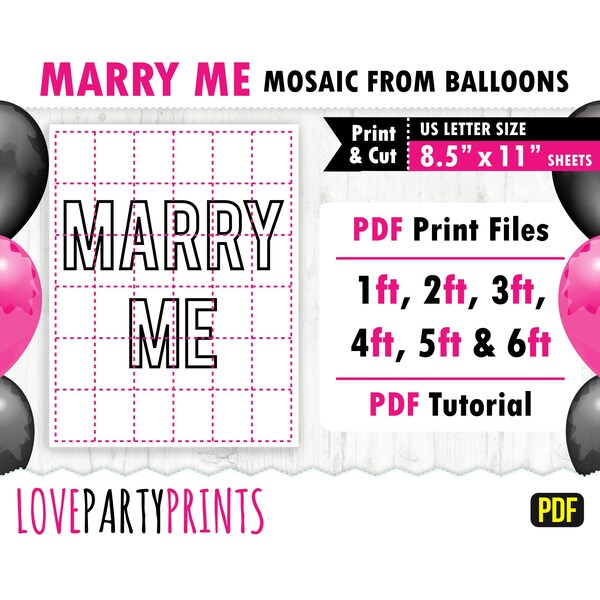 Marry Me Balloons - Etsy