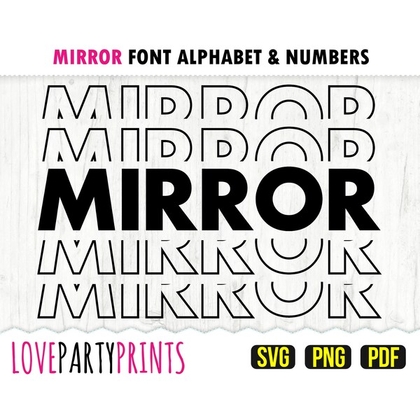 Mirror Letters - Etsy
