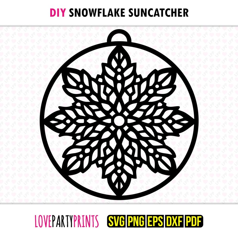 Snowflake Suncatcher - Etsy