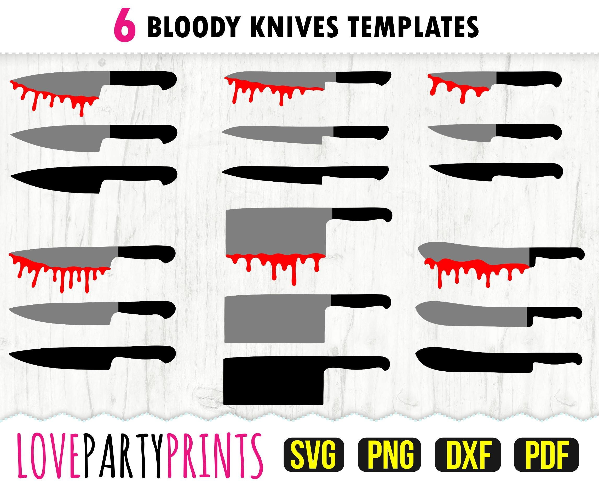 Bloody Knives SVG PNG DXF Pdf Bloody Knife Svg Knife Svg - Etsy