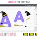 WITCH ALPHABET FONT Svg, Png and Pdf Files, Witch Font, Witch Numbers ...