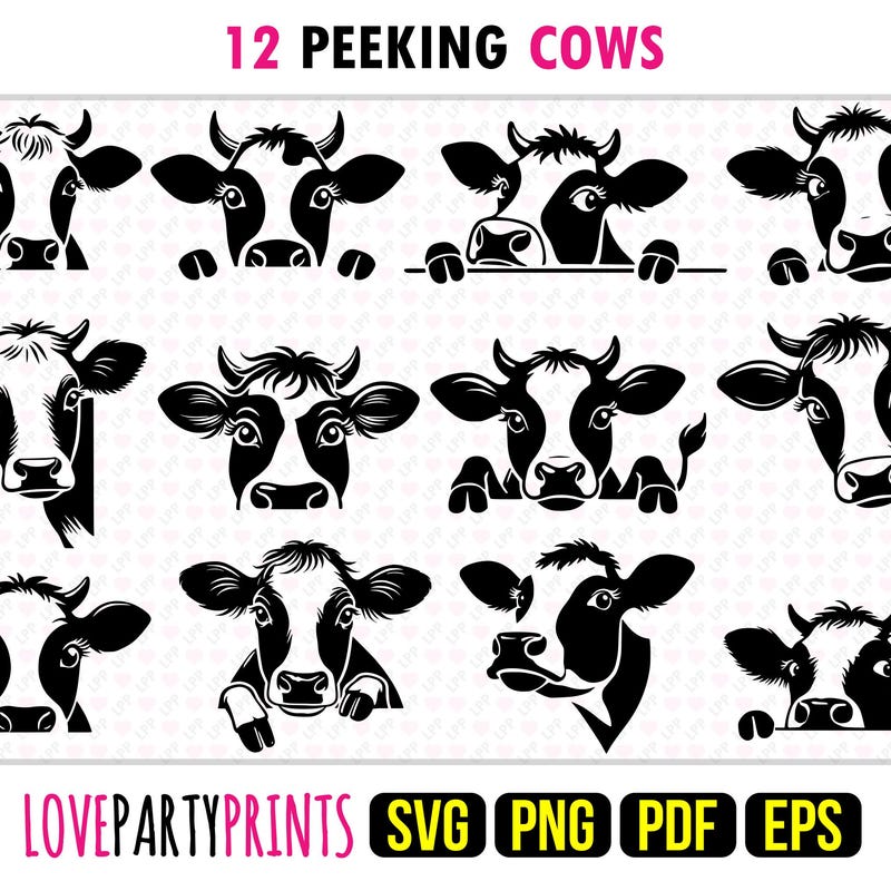 Cow Decal - Etsy
