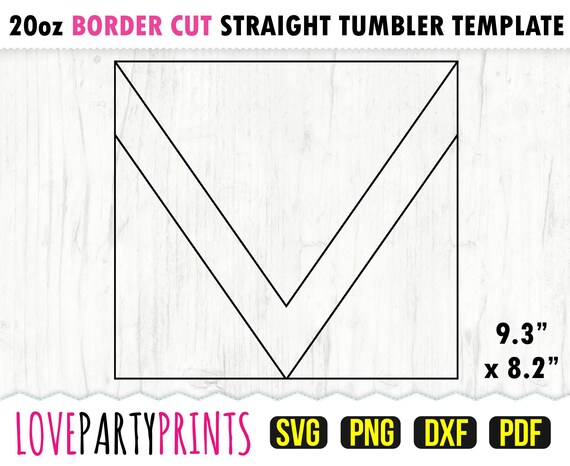 V Split Tumbler SVG DXF PNG Pdf 20 Oz Skinny Tumbler - Etsy