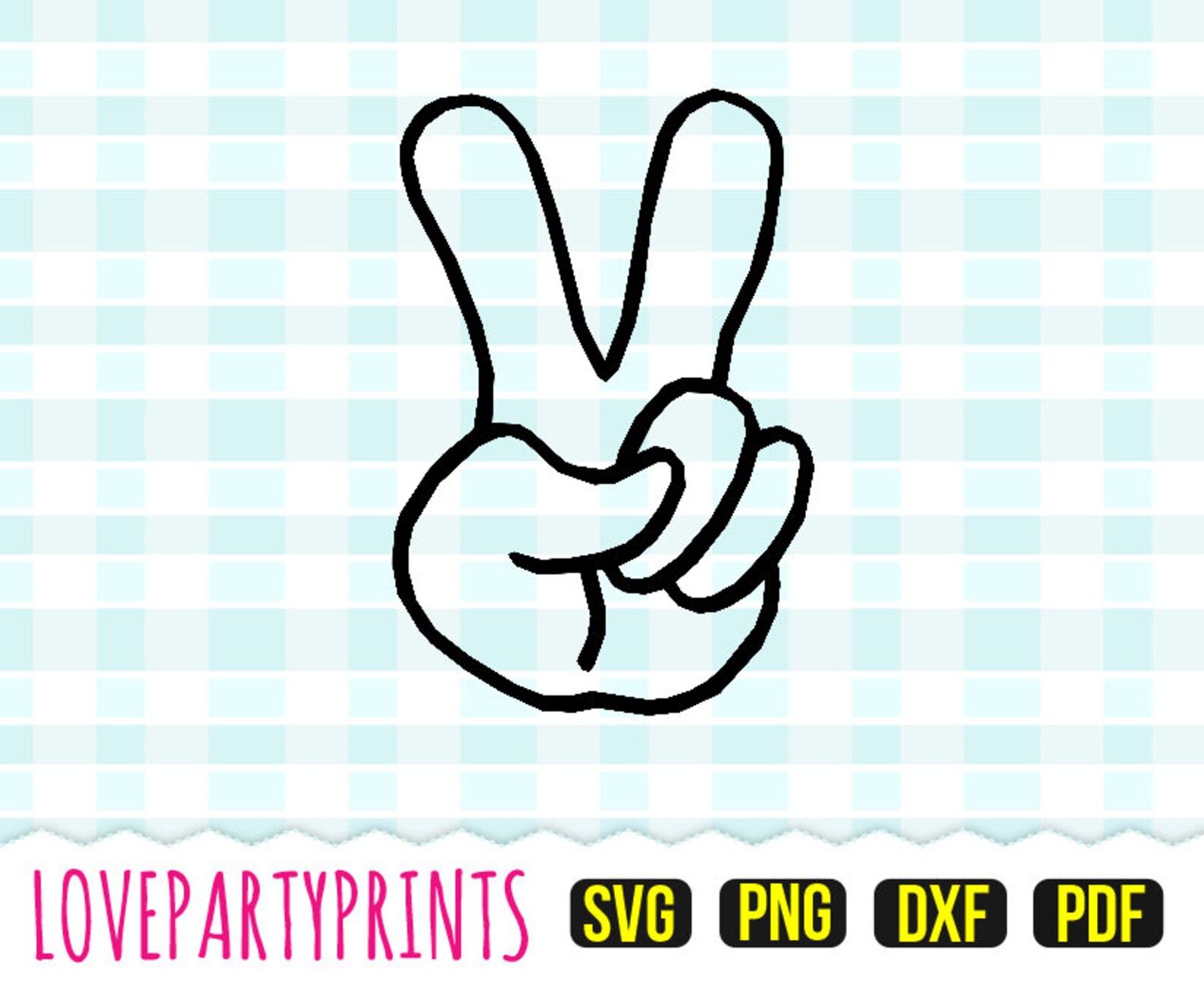 Peace Sign Svg DXF PNG PDF Peace Hand Svg Peace Symbol - Etsy