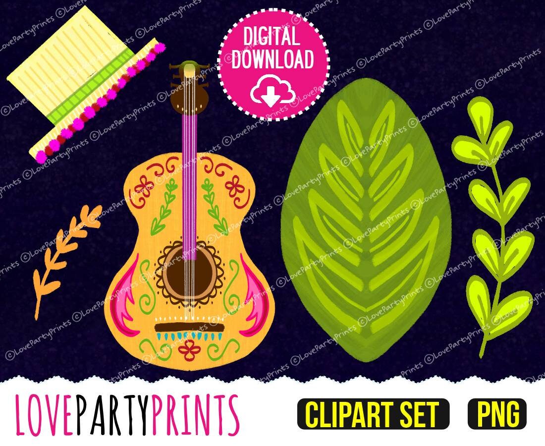 Mexican Fiesta Clipart Bundle, 53 Separate PNG Elements, Floral Clipart ...