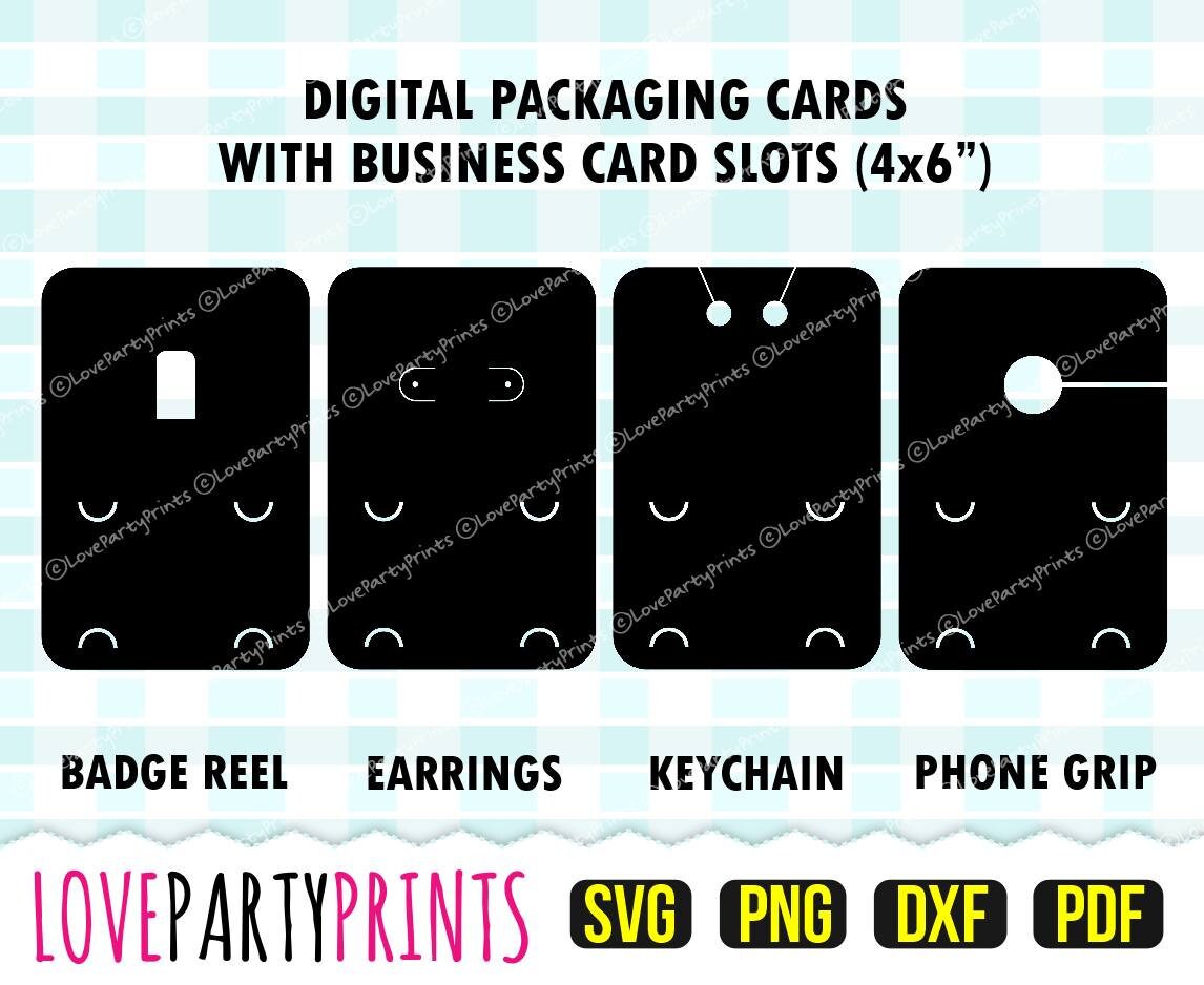 Display Card Bundle Svg DXF PNG PDF Badge Reel Keychain | Etsy