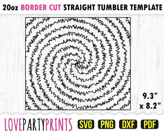 Tie Dye Burst Template SVG DXF PNG Pdf 20 Oz Skinny - Etsy