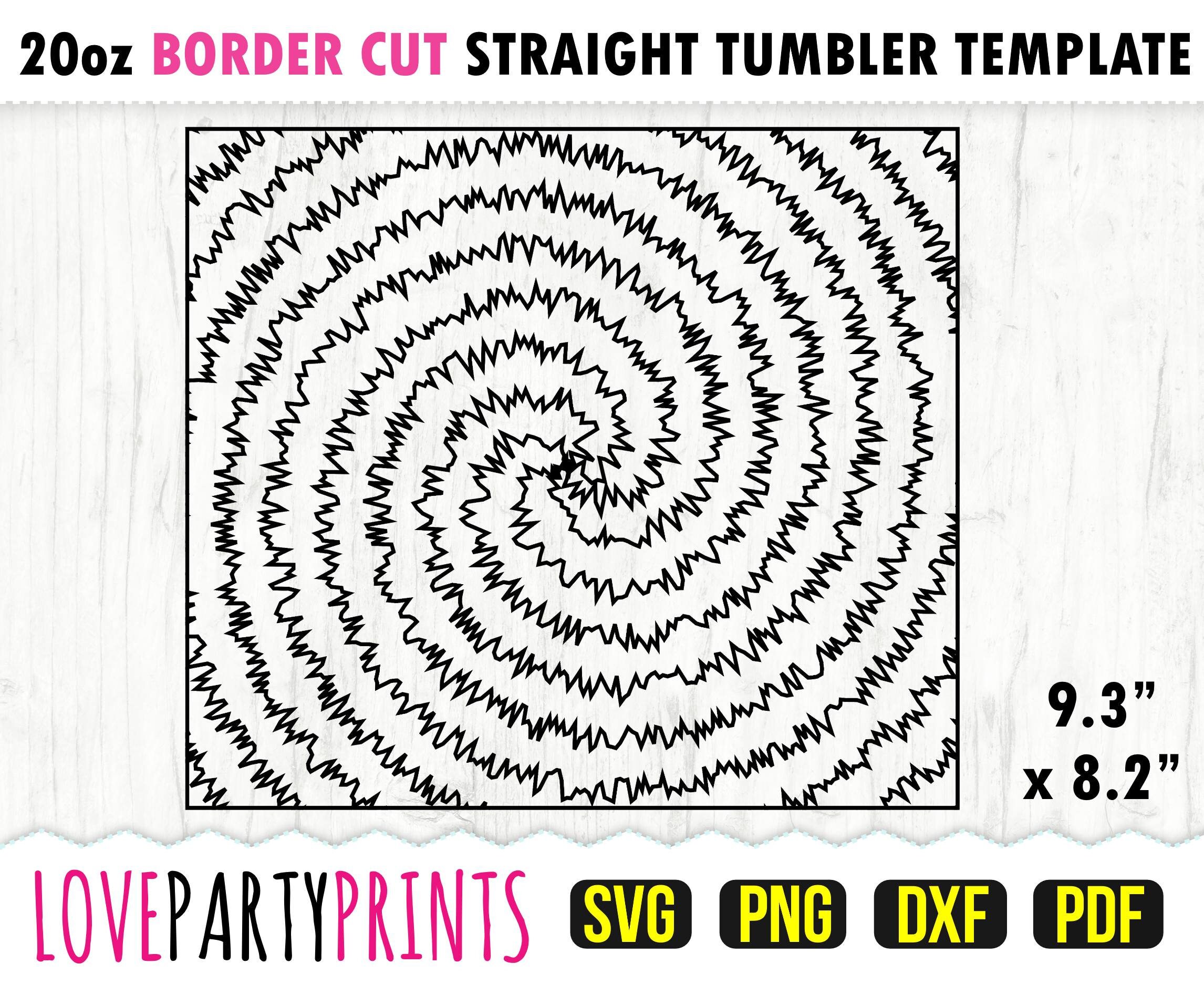 Tie Dye Burst Template SVG, DXF, PNG, Pdf, 20 Oz Skinny Tumbler ...