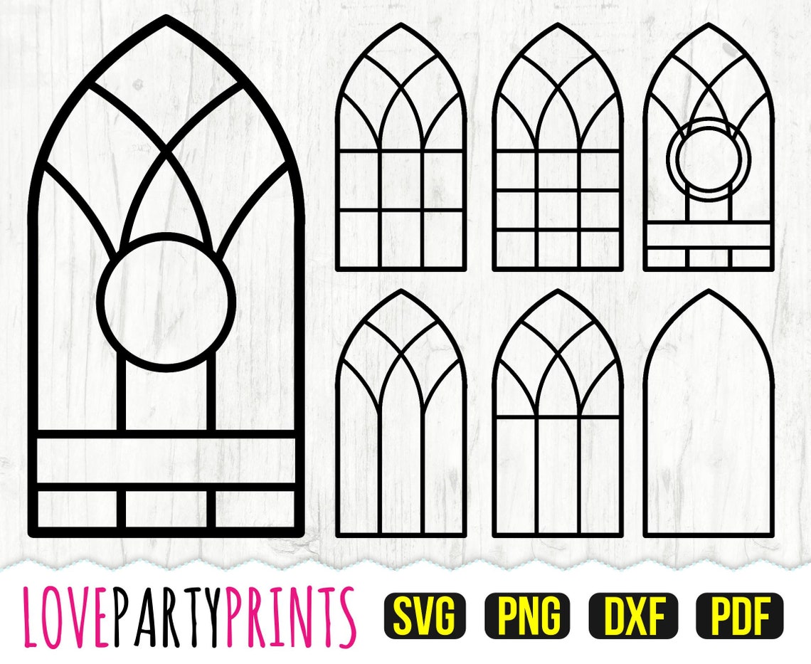 Arch Windows SVG DXF PNG Pdf Window Frame Svg Arch Window | Etsy UK