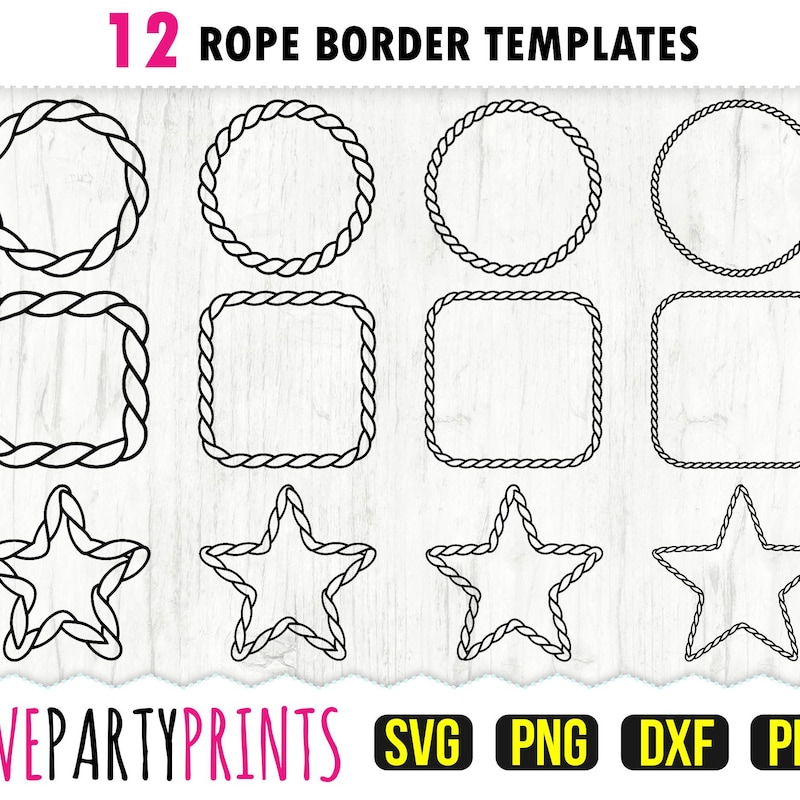 Cowboy Border Stencils - Etsy