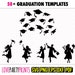 Graduation SVG Bundle, Png, Eps, Dxf, Pdf, 50+ SVG Cut Files, Laser Cut ...