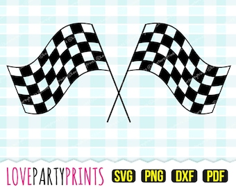 Checkered Flag Circle Frame Checker Race Racing Racer - Etsy