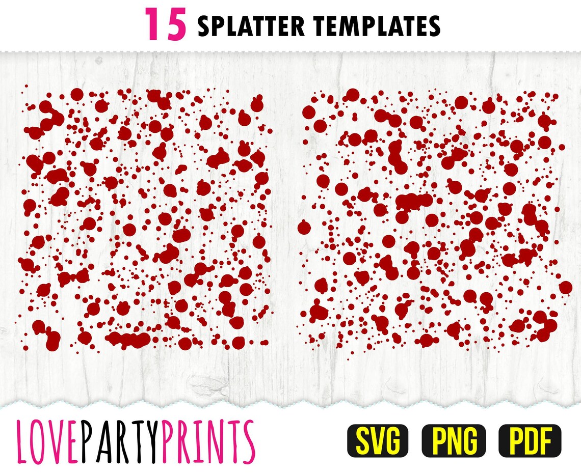 Splatter SVG, PNG, PDF, Blood Splatter Svg, Paint Splatter Svg, Paint ...