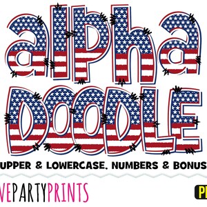 Flag Alphabet Letters Numbers Doodle PNG Font Uppercase & - Etsy UK