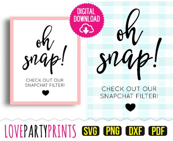 Oh Snap Sign Printable PNG & PDF Also Includes Cutting Files - Etsy