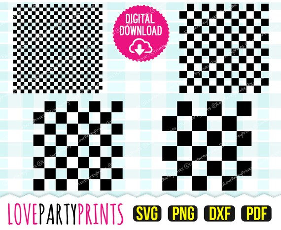 Checkered Pattern Svg DXF PNG PDF 12x12 With - Etsy