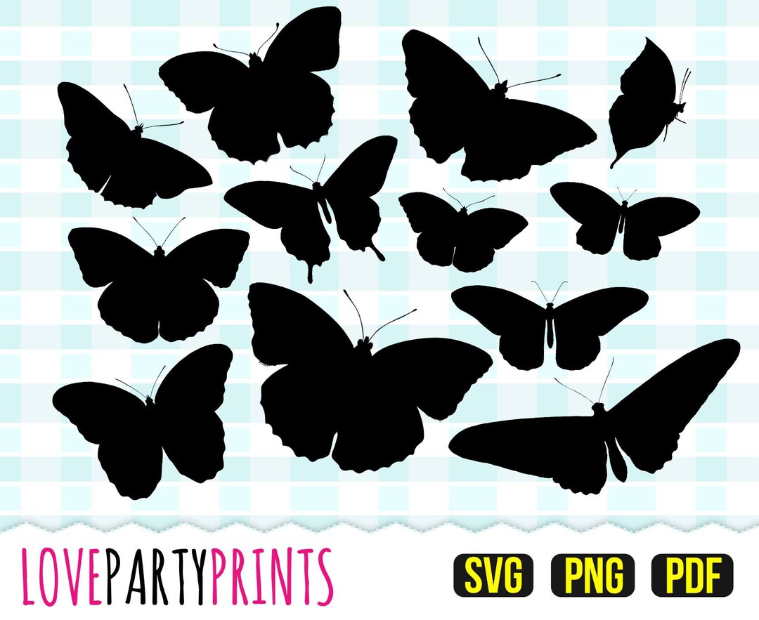 Butterfly SVG, PNG, PDF, Butterflies Svg, Butterfly Bundle Svg, Clipart ...