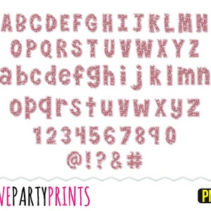 Valentine's Day Alphabet Doodle Font Bundle, Uppercase & Lowercase ...