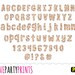 Groovy Letters Numbers Doodle PNG Font, Uppercase & Lowercase Alphabet ...
