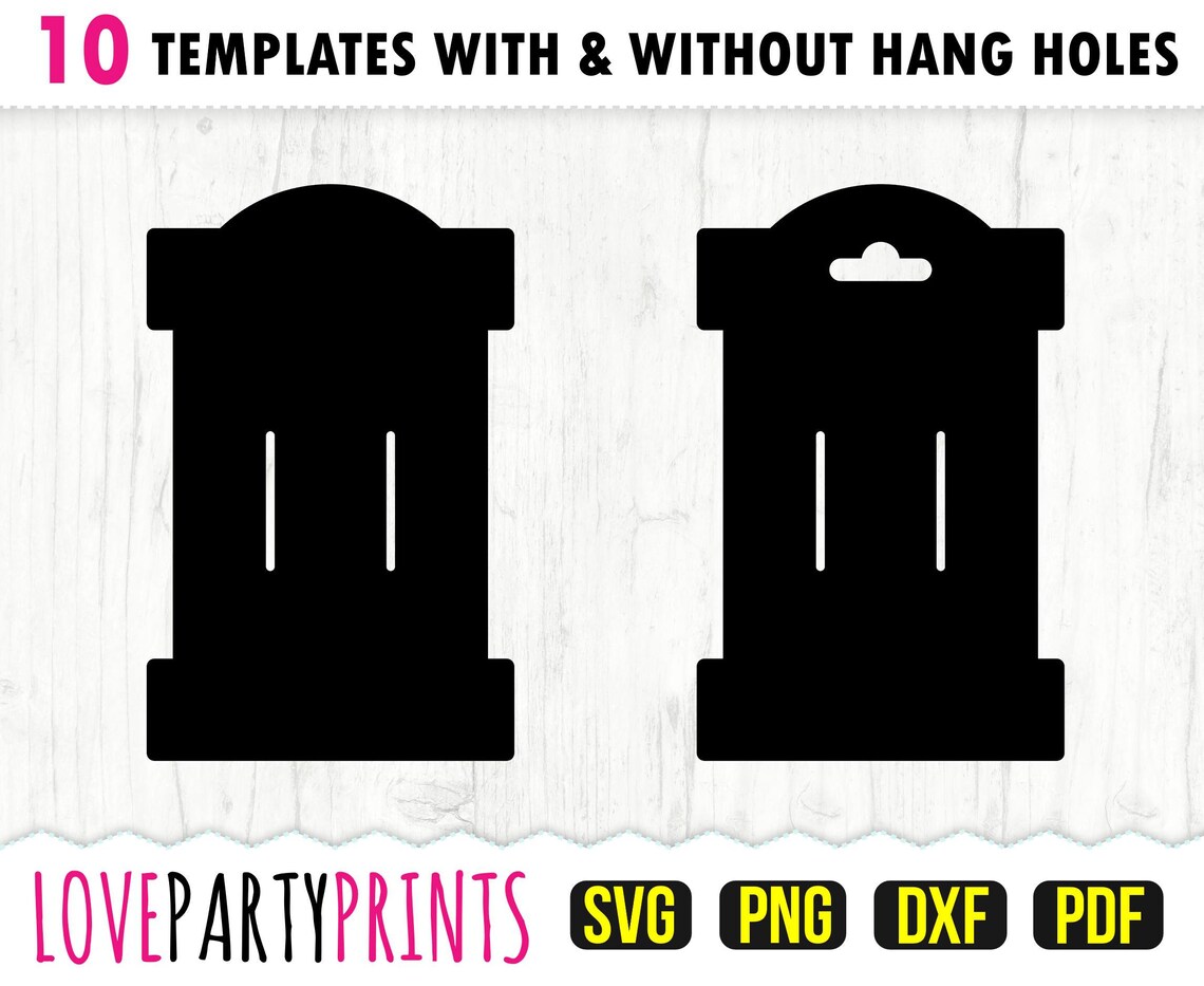 Bow Card Svg DXF PNG PDF Bow Display Card Template Hair - Etsy