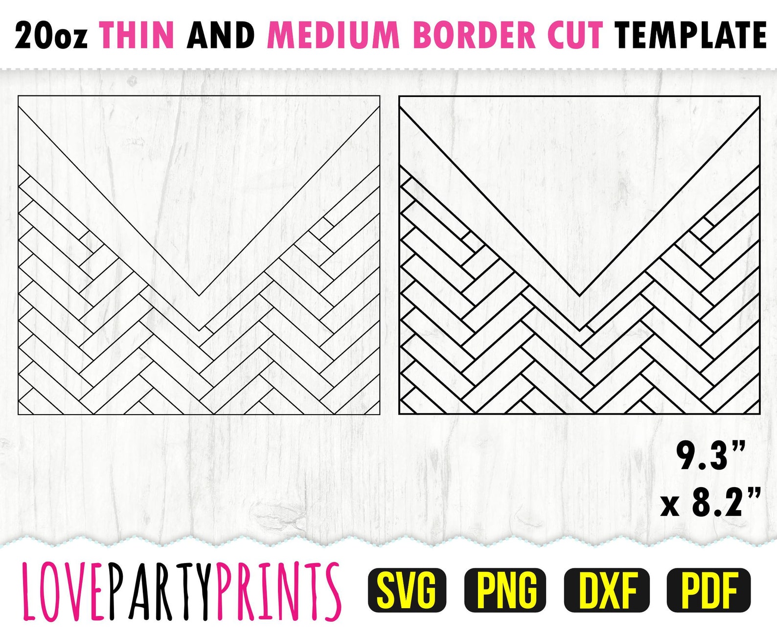 V Split Tumbler Template SVG, DXF, PNG, Pdf, 20oz Skinny Tumbler ...