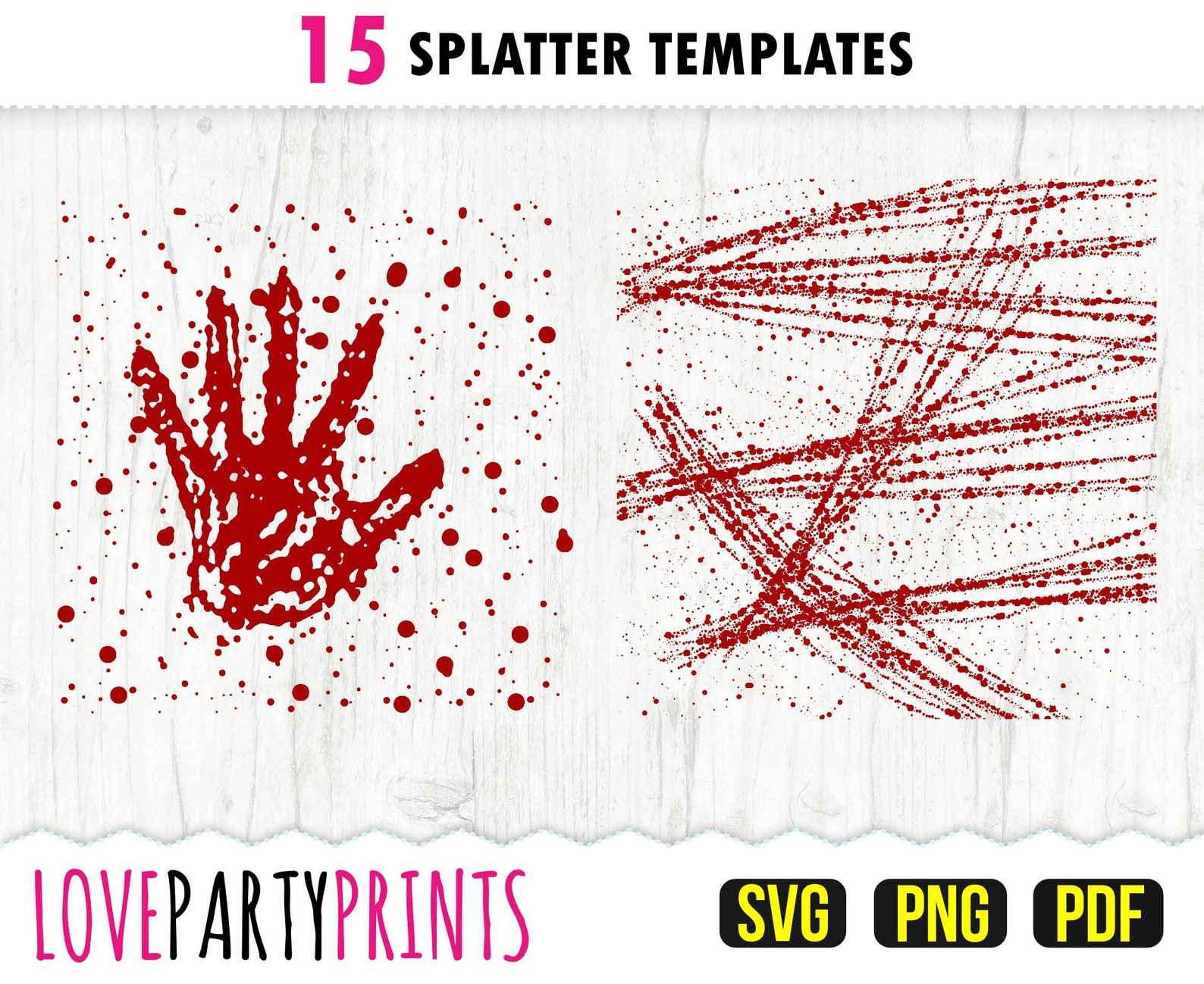 Splatter SVG PNG PDF Blood Splatter Svg Paint Splatter - Etsy