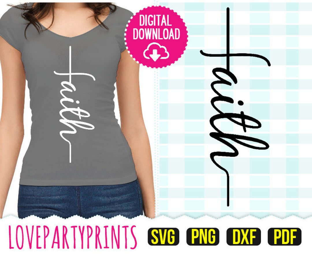 Faith Svg, DXF, PNG, PDF - Faith Cross Svg - Faith Cross Clip Art ...