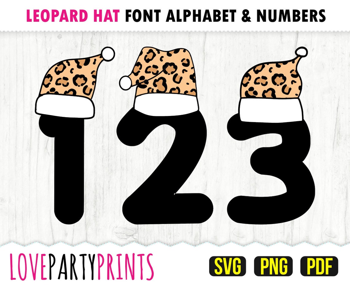 Santa Font SVG PNG and Pdf Files Full Alphabet Stacked - Etsy